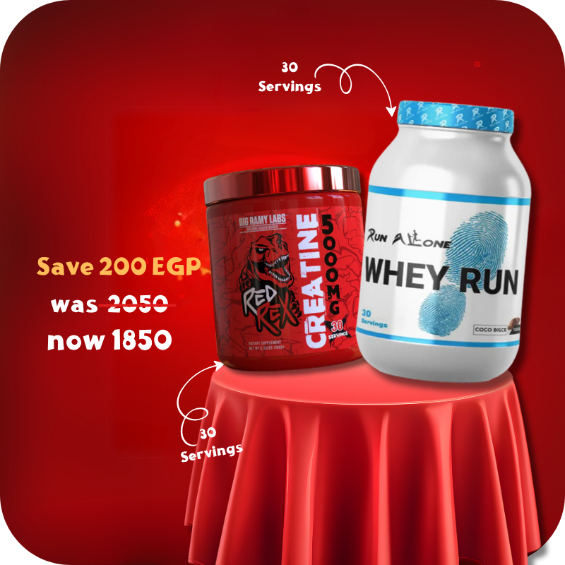 Whey Run Alone 30 sev + Creatine Red Rex 30 serv | The best nutritional ...